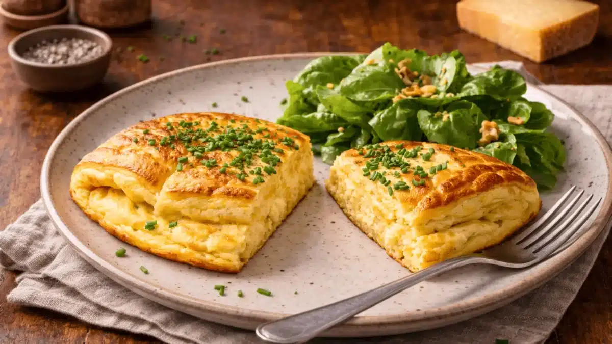 Cette omelette soufflée au comté crée un nuage fondant en 15 minutes ...