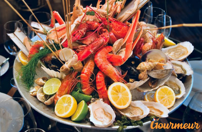 Plateau de fruits de mer de l'Atlantique